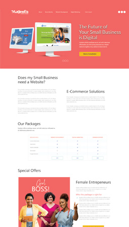 Website Design & Development – Magenta Creative Concepts